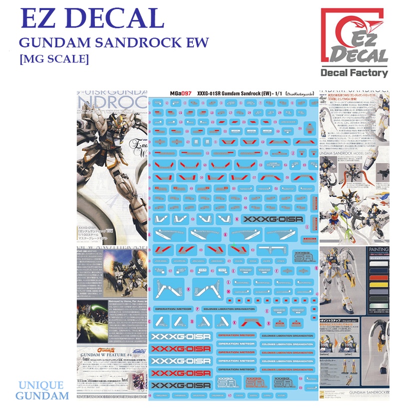 [EZ DECAL] N03 MG SANDROCK EW GUNDAM [MG SCALE] PRE-CUT | Shopee Malaysia