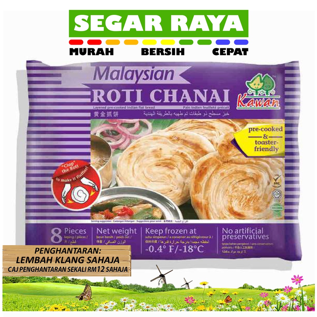 ROTI Kawan Roti Canai (8pcs - 480g) SEGAR RAYA | Shopee Malaysia