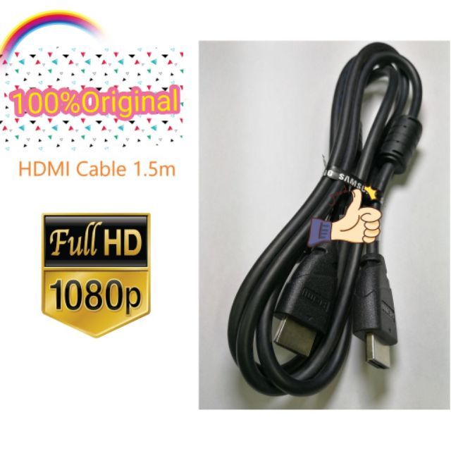 HDMI Cable 1.5M 100%Original Full HD 4K UHD (HIGH-SPEED) | Shopee Malaysia