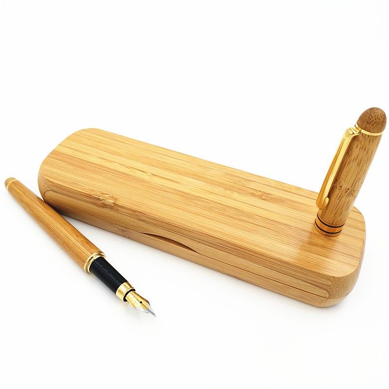Bamboo pen box with high quality fountain pen (not engraved) | Shopee ...