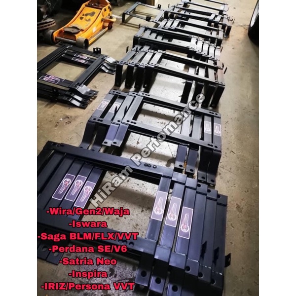 Proton Seat Rail Tapak Railing Plug&Play Universal, RECARO SPARCO BRIDE ...