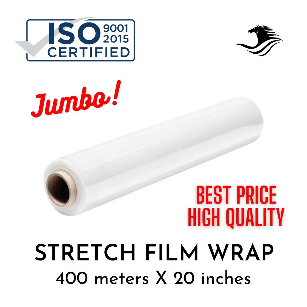 Stretch Film Plastic Elastic Wrap 20 inch x (200m / 300m / 400m ...