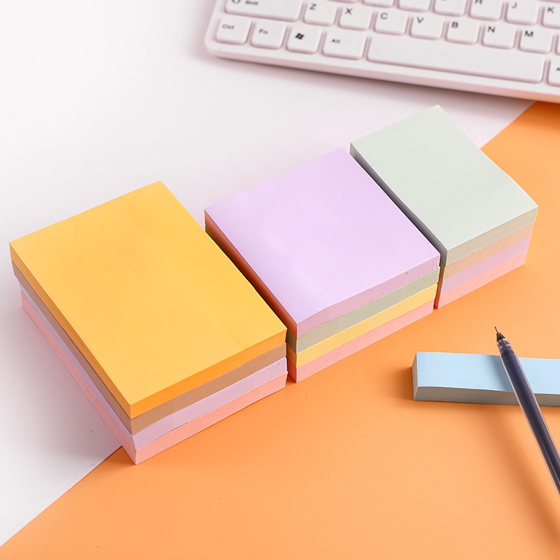 SS Pastel Colour Sticky Note Memo Pad 100 Sheets Stationery | Shopee ...