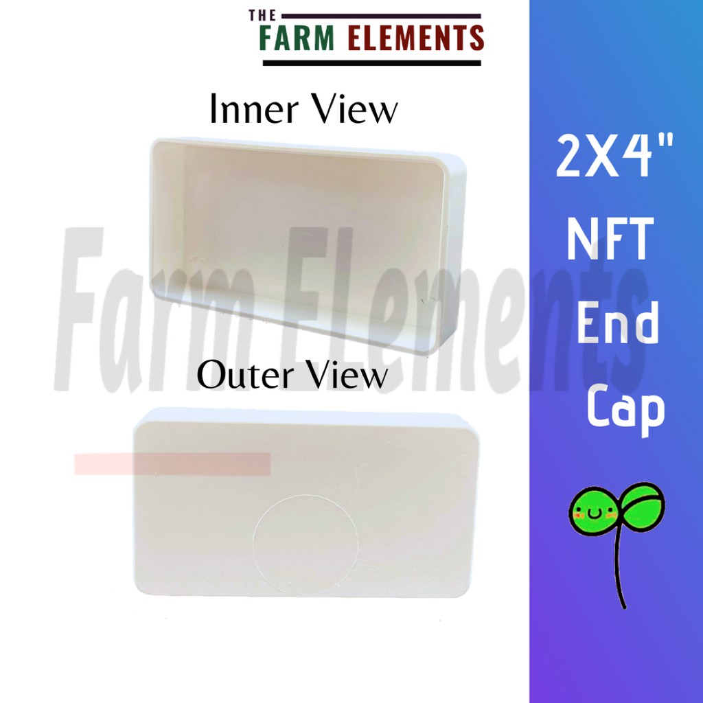 2X4 inch Rectangular NFT End Cap for Hydroponic Use | Shopee Malaysia