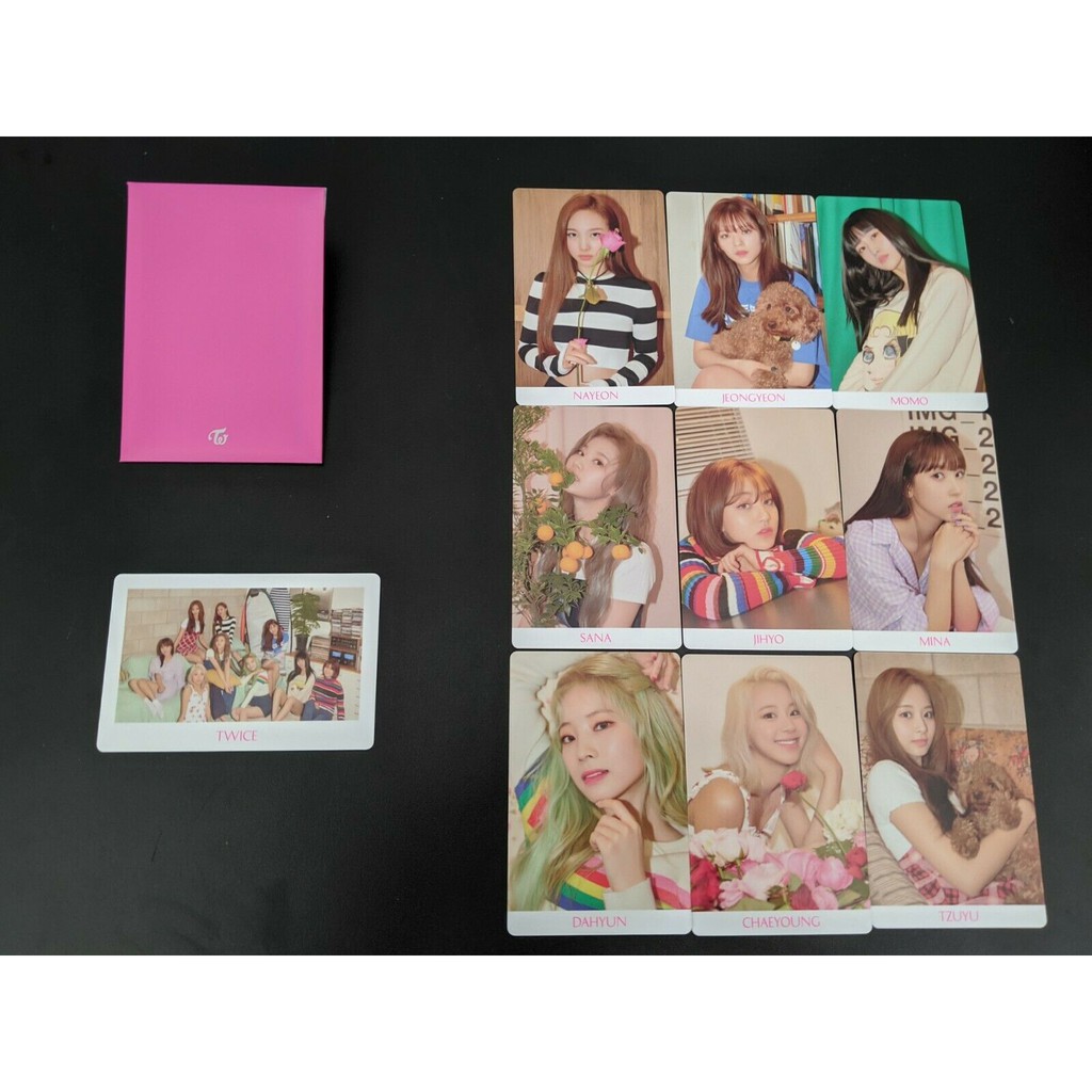 TWICE OFFICIAL PRE-ORDER BENEFIT PHOTOCARD LOOSE SET FANCY VER B ALBUM ...