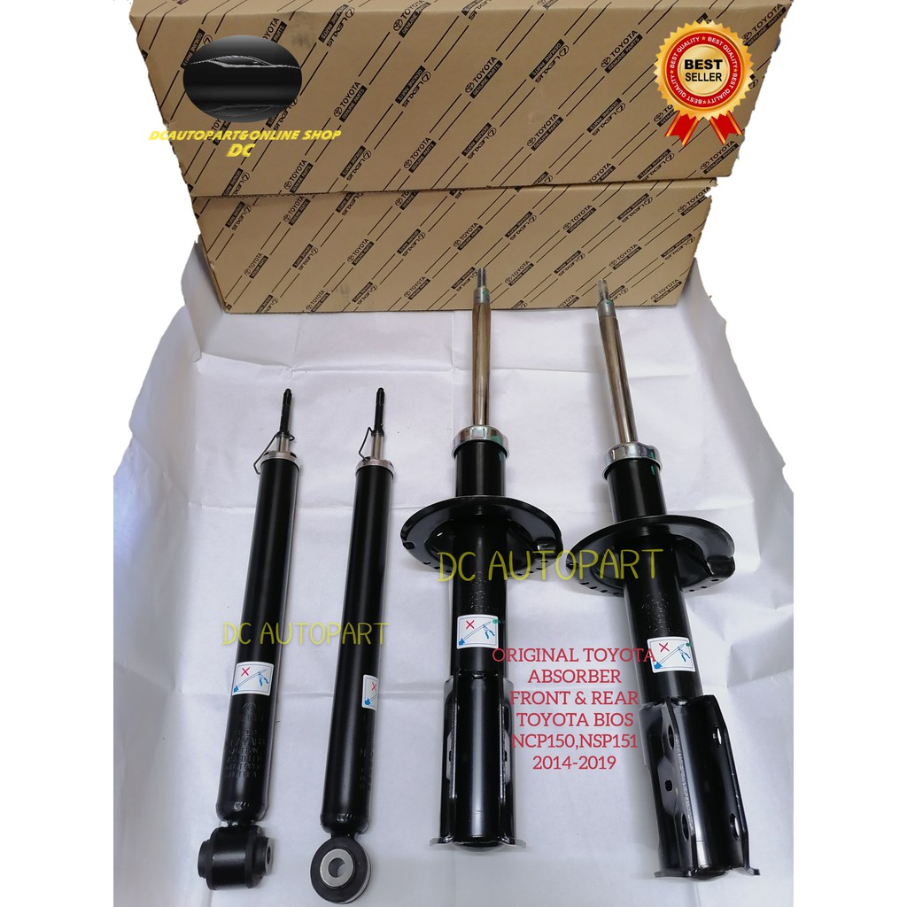 ORIGINAL TOYOTA & KYB KAYABA ABSORBER VIOS NCP150 NSP151 FRONT & REAR (2014-2019) ABS FRT RR ...
