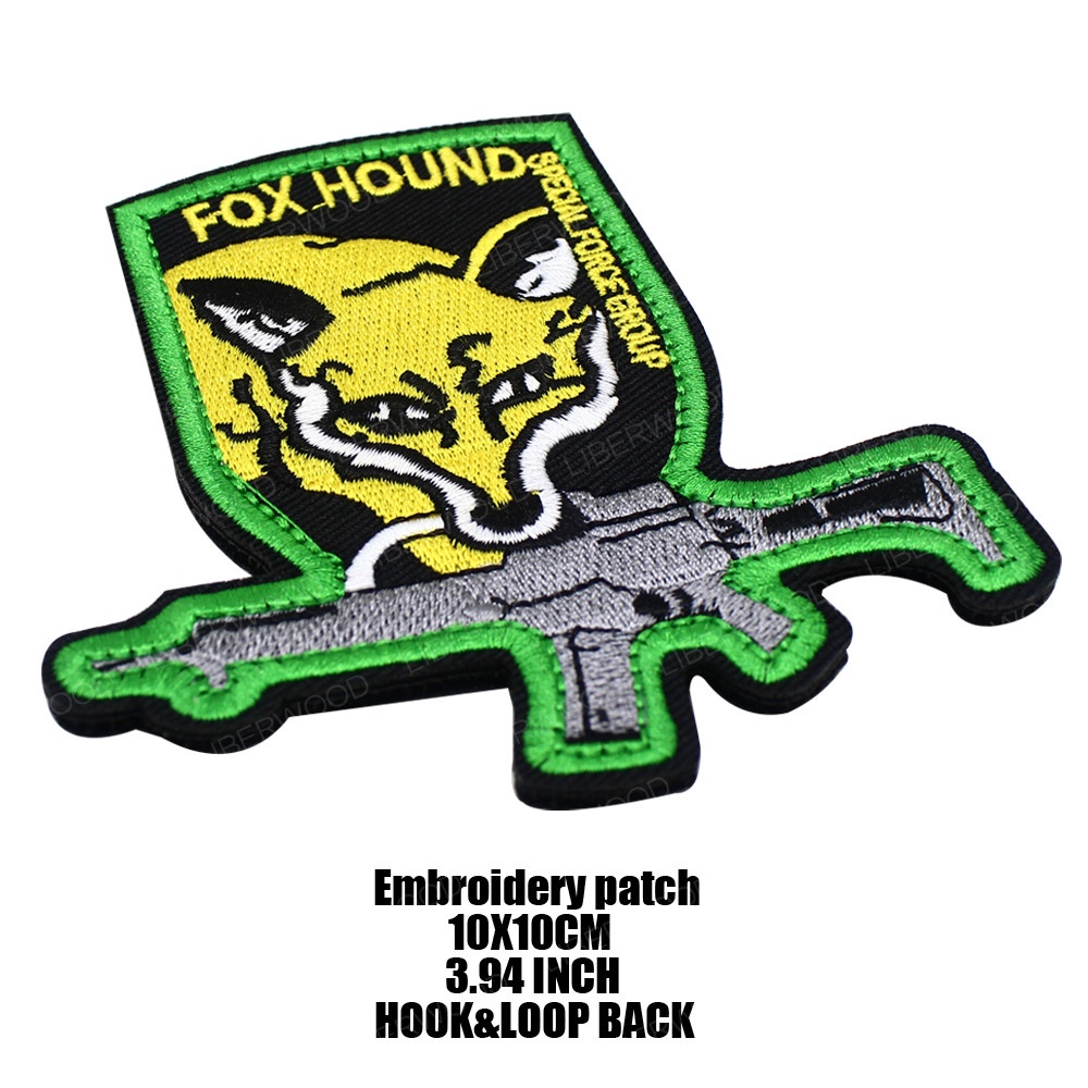 Metal Gear Solid Foxhound Emblem Patch Fox Hound Uniform Patch ...