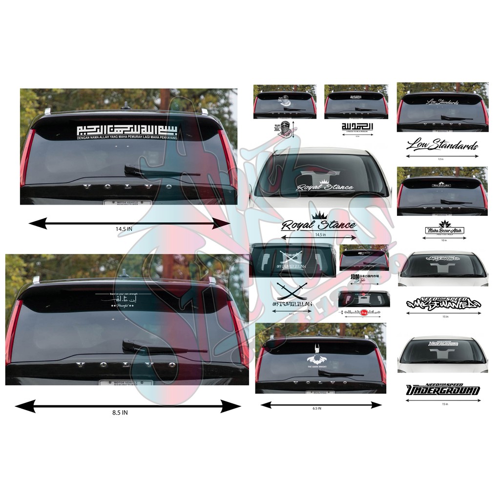Sticker Cermin Kereta Belakang | Shopee Malaysia