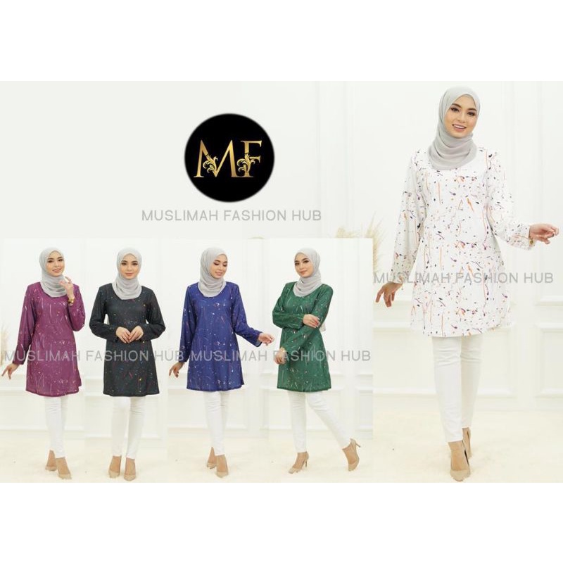 💯 IRONLESS BLOUSE MOSS CREPE 💯 BY MUSLIMAH FASHION HUB, NURSING ...
