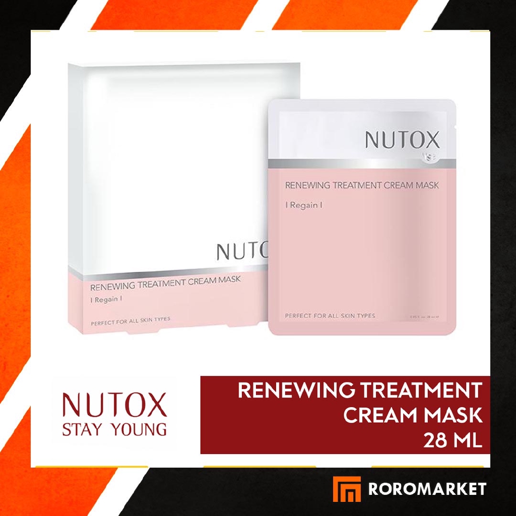 Nutox Renewing Treatment Cream Mask Per Sheet Beauty Skincare Whitening ...