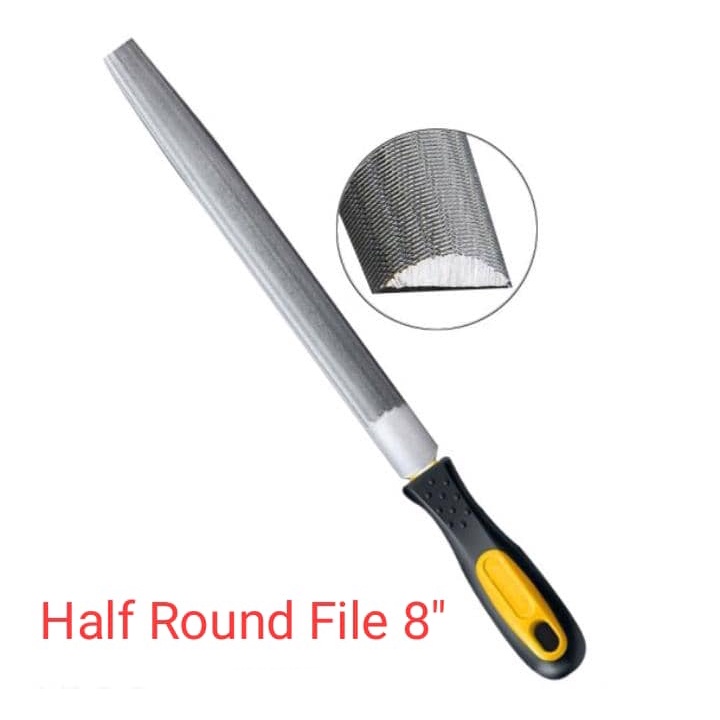 High Quality Steel File Half Round File 8" | Shopee Malaysia