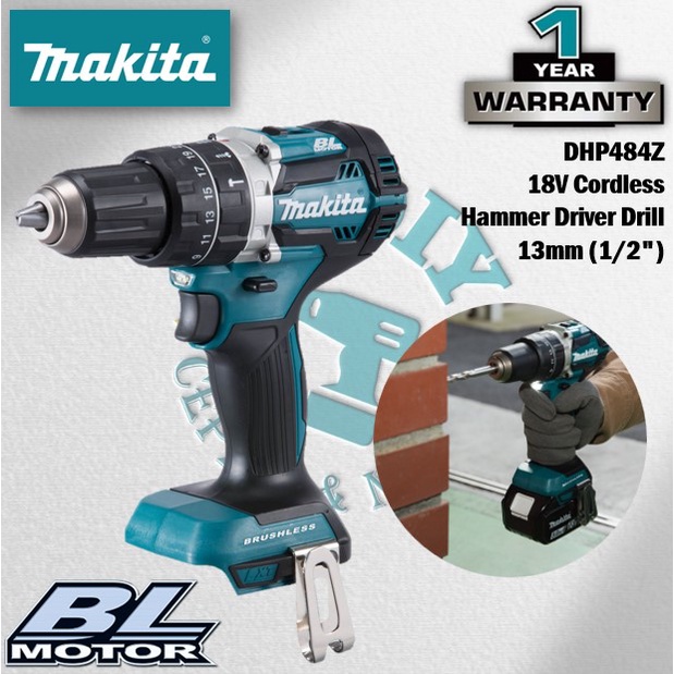 MAKITA DHP484RME / DHP484RFE / DHP484Z 18V Cordless Hammer Driver Drill ...