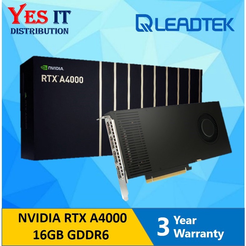 LEADTEK QUADRO NVIDIA RTX A1000 8GB / NVIDIA RTX A2000 12GB / NVIDIA RTX A4000 16GB GRAPHIC CARD ...