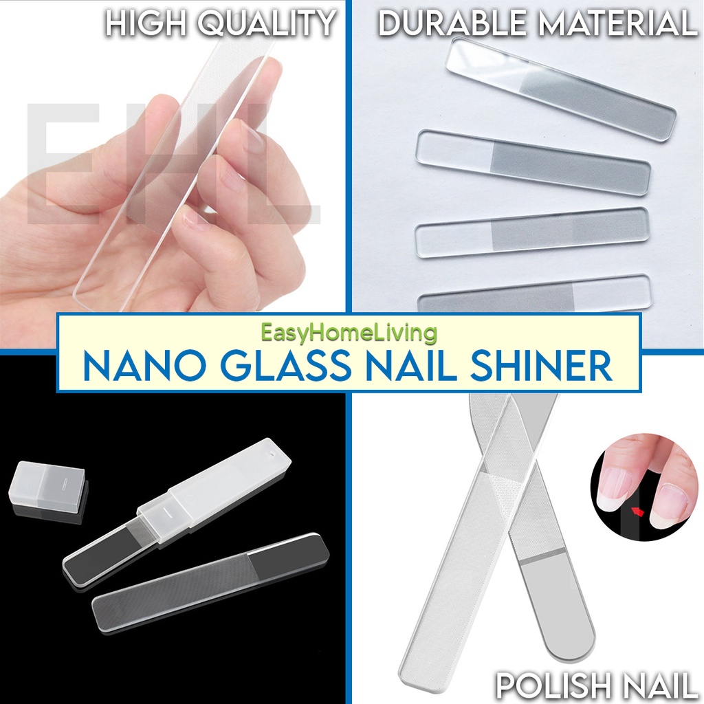 [NO Box] EHL Nano Glass Nail Shiner Nail Buffer Pengilat Kuku Kaca ...