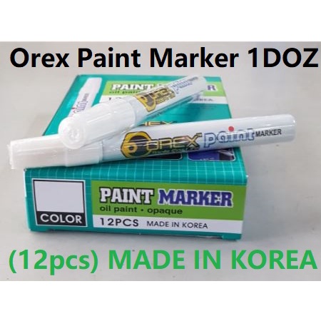 VMSHOPP- Orex Paint Marker 1DOZ🔥 (12pcs) (MADE IN KOREA) | Shopee Malaysia