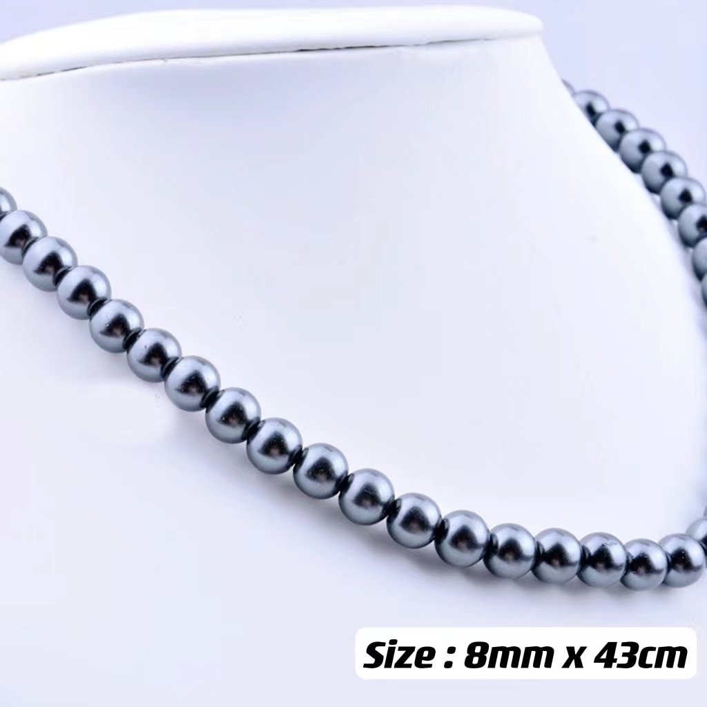 Vintage Style Lady Pearl Necklace / Rantai Leher Pearl / 复古风女性珍珠项链 | Shopee Malaysia