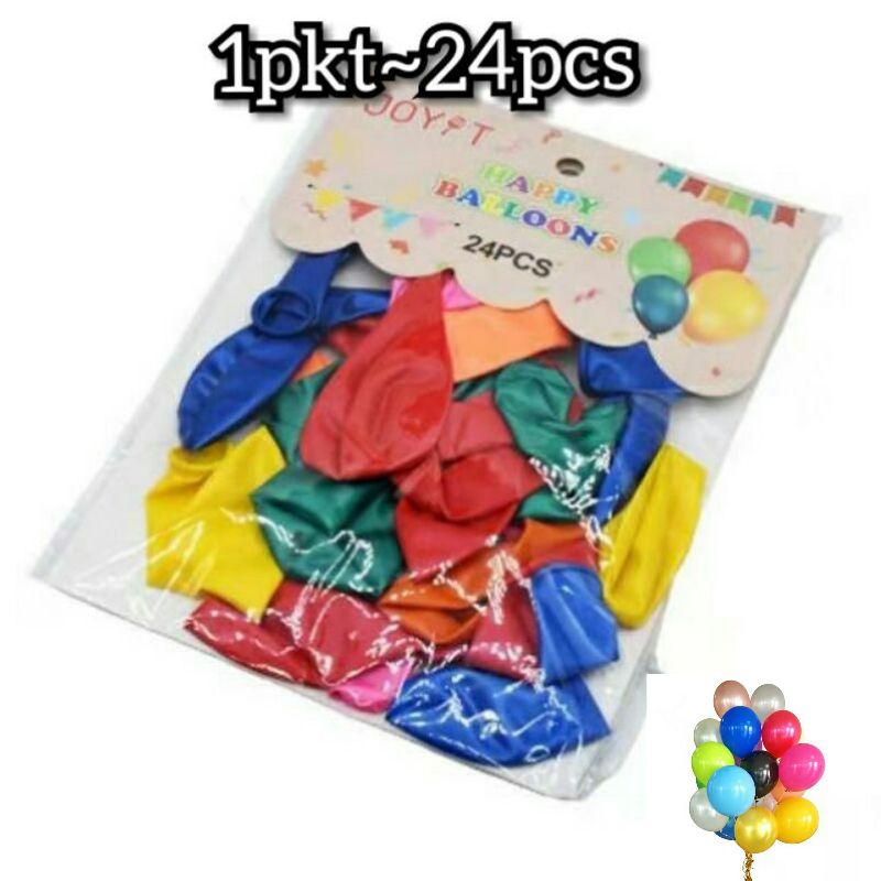 Ballon tebal/balon/belon hiasan(24pcs) | Shopee Malaysia