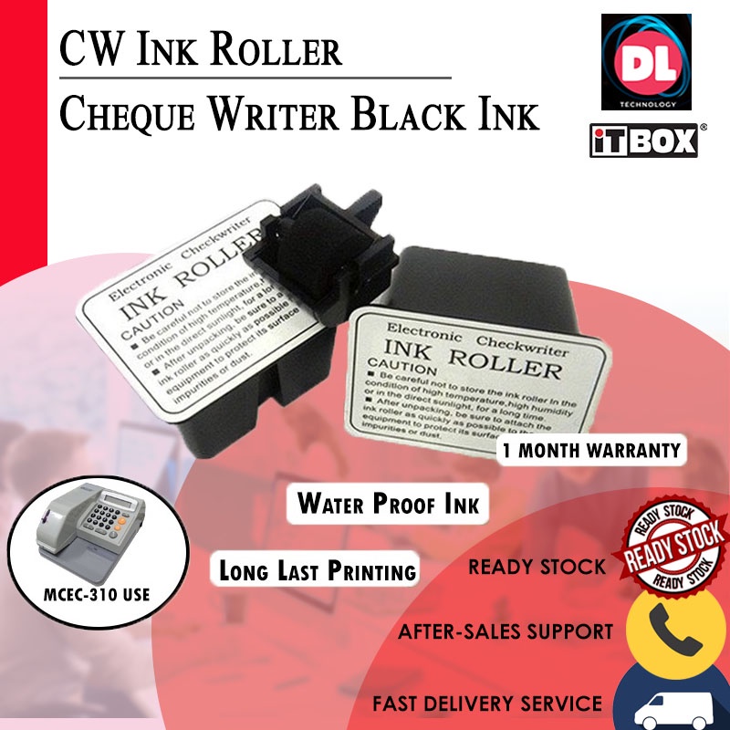 CW Ink Roller | Cheque Writer Black Color Ink Roller | iTBOX MOA MCEC ...