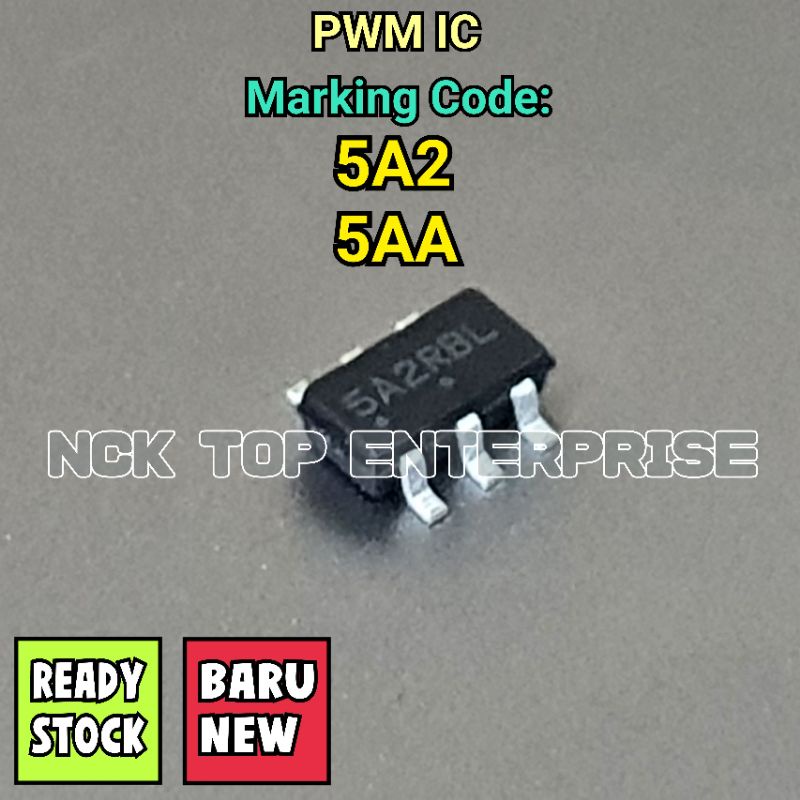 5A2 5AA SHARP PWM IC MARKING CODE 5A2 5AA READY STOCK BARU NEW SOT23-6 ...