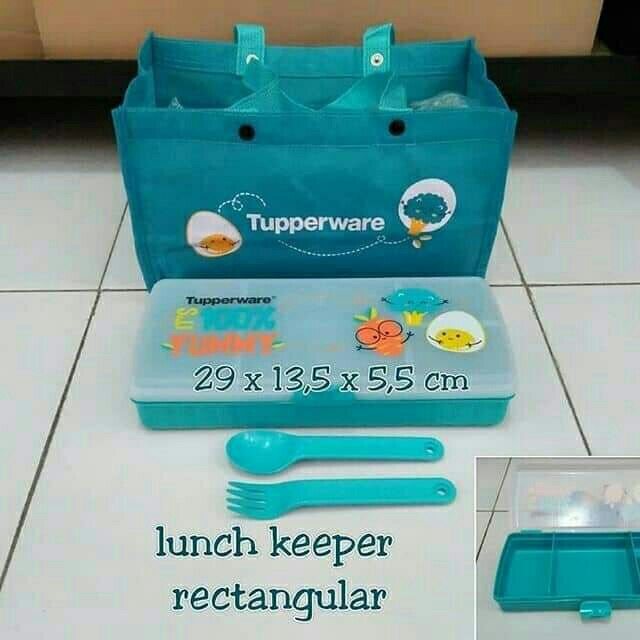 Tupperware Lunch Keeper Rectangular Set | Shopee Malaysia