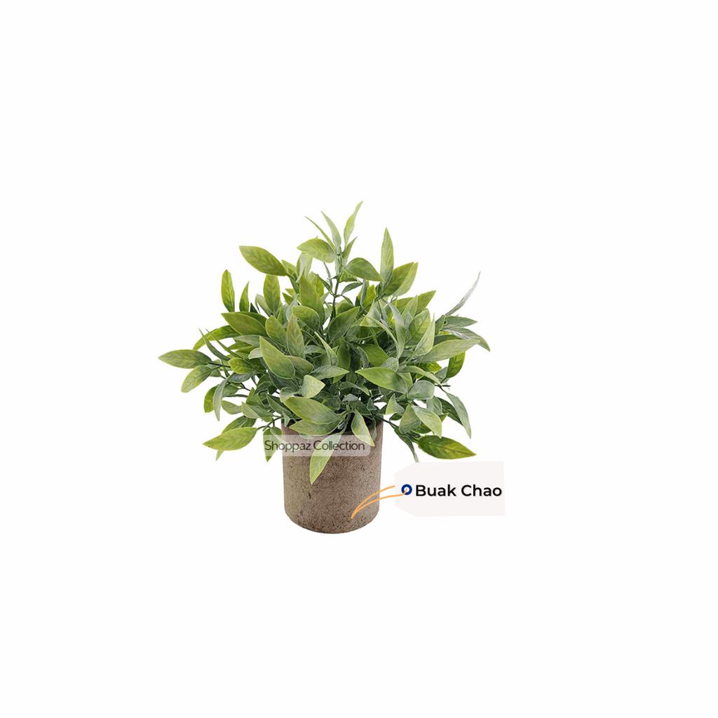 Shoppaz Artificial Plant Eucalyptus Fake Plants Pot Artificial Flower ...