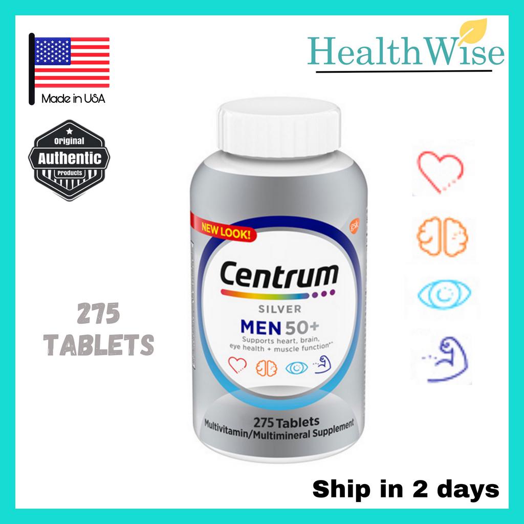 [USA] (Exp:Dec2023) Centrum Silver Men 50+ Multivitamin (275 tablets ...