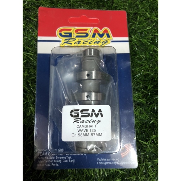 WAVE125 X/R/S RACING CAM SHAFT (G1/G2) GSM RACING | Shopee Malaysia