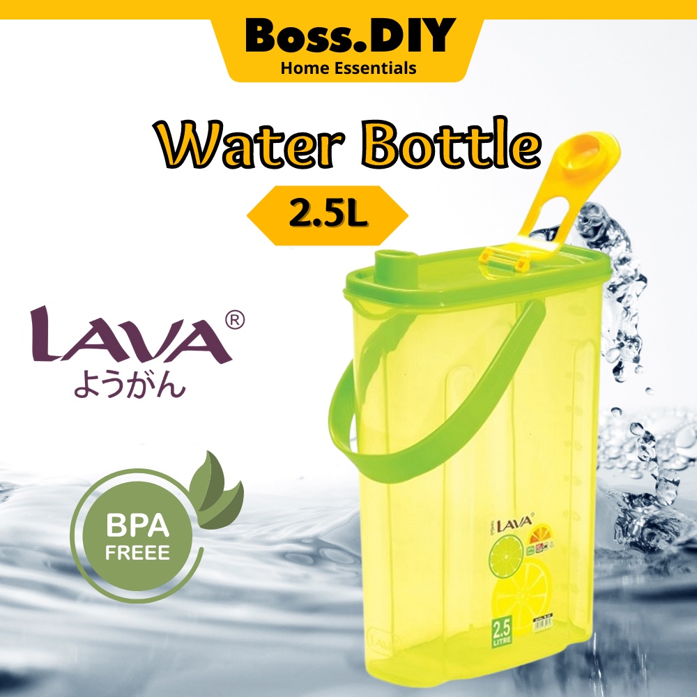 LAVA 2.5L Plastic Water Bottle Tumbler BPA Free (TB429) | Shopee Malaysia