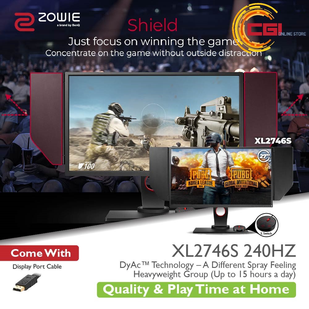 BenQ Zowie XL2746S 240Hz DyAc e-Sports Gaming Monitor | Shopee Malaysia