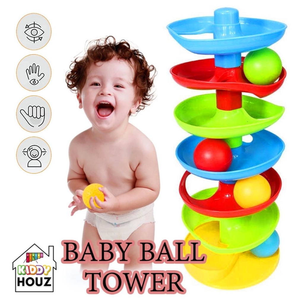 Colorful Layer Rolling Baby Ball Tower Riddle For Kids & Baby - Early ...