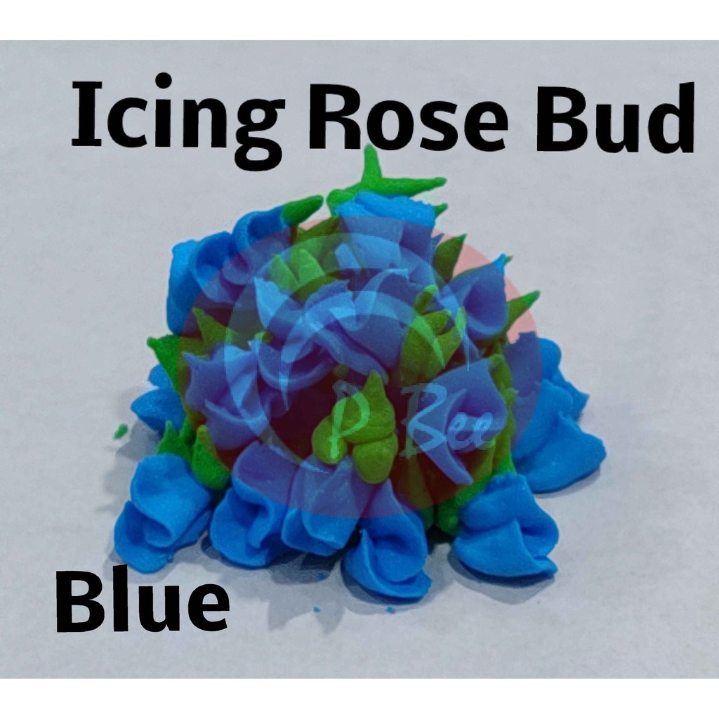 Icing Rose Buds/Royal Icing/(Assorted Colour )/Bunga Icing (Pelbagai ...