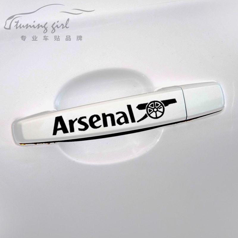 Car Sticker Arsenal Football Reflective Decoration For Doorknobs Door ...