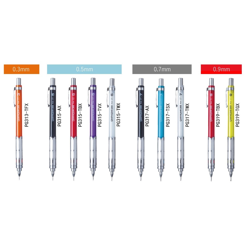 Japan Pentel GRAPHGEAR 300 PG300 Series Drawing Mechanical Pencil ...