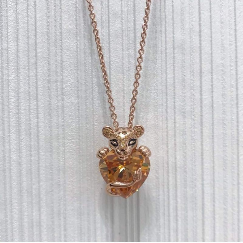 Pandora Sparkling Lioness Heart Pendant Necklace 388068CZM-60 | Shopee ...