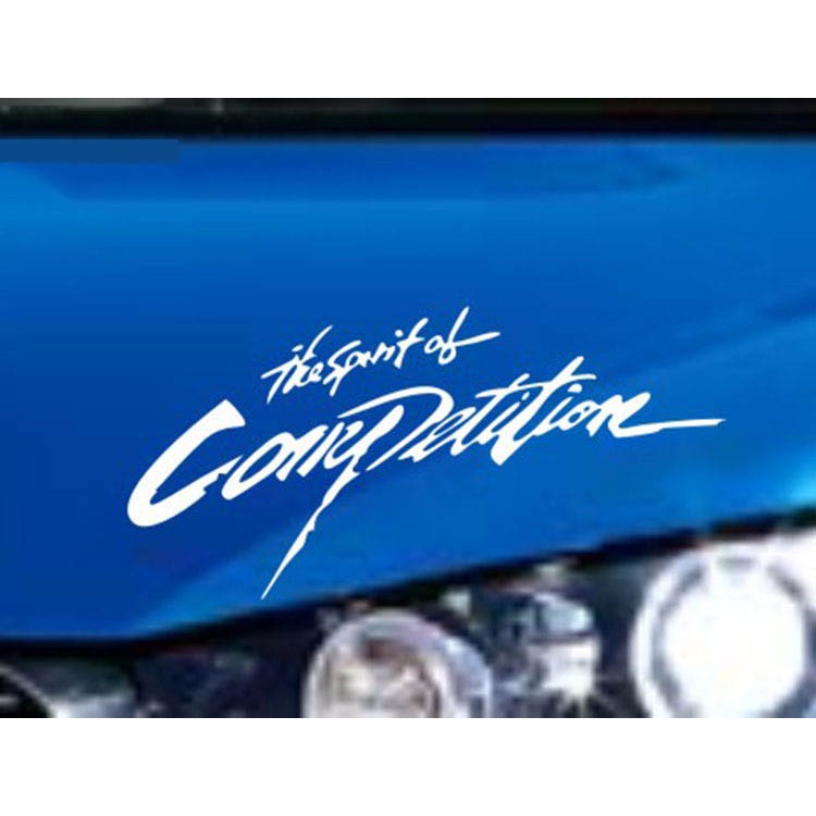 The Spirit Of Competition Car Sticker, Ms-18 Car Hood Sticker | Shopee ...