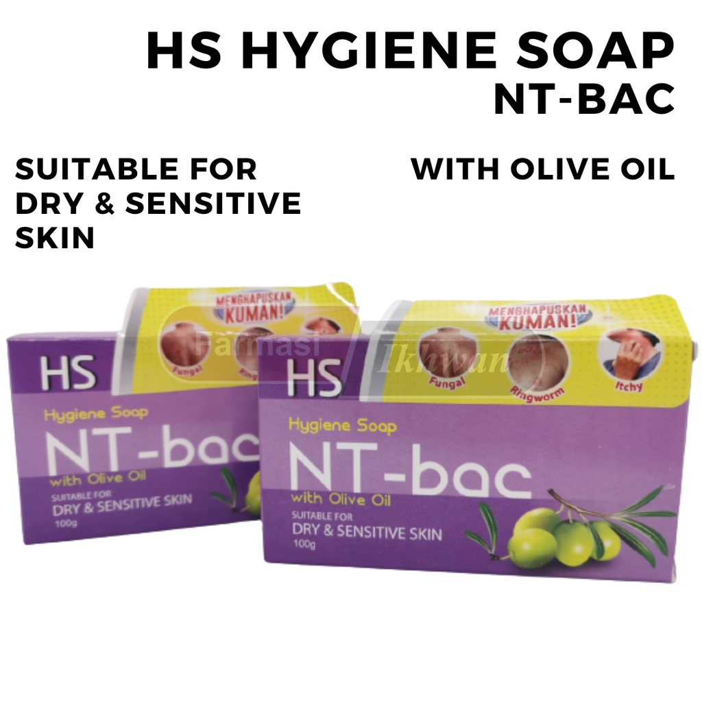 HS Hygiene Soap NT-bac with Olive Oil 100gm | Shopee Malaysia