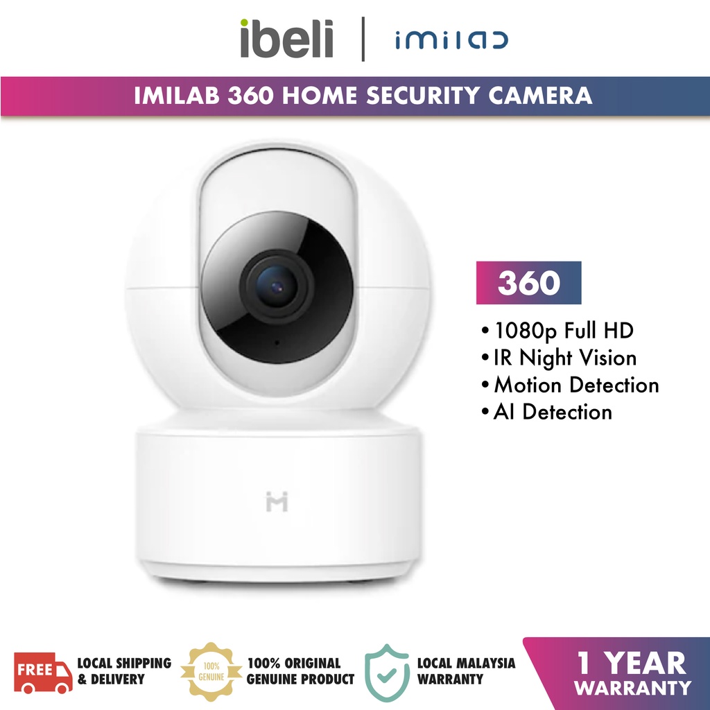 IMILAB 360 Home Security Camera Basic PTZ IP Cam CCTV Smart WiFi Night ...