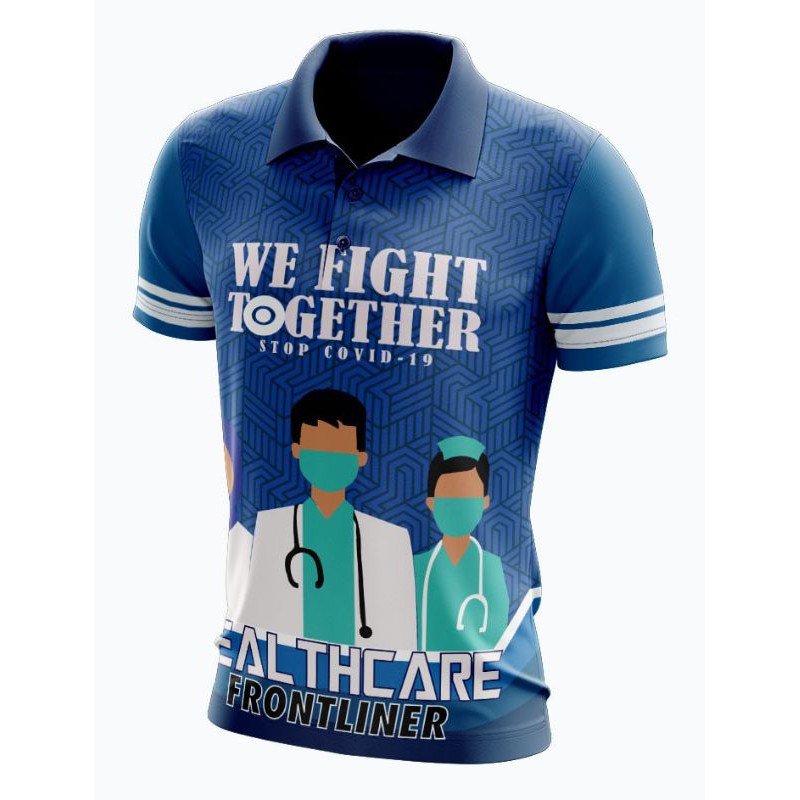 Baju Frontliner Healthcare We Fight Together Special Edition | Shopee ...