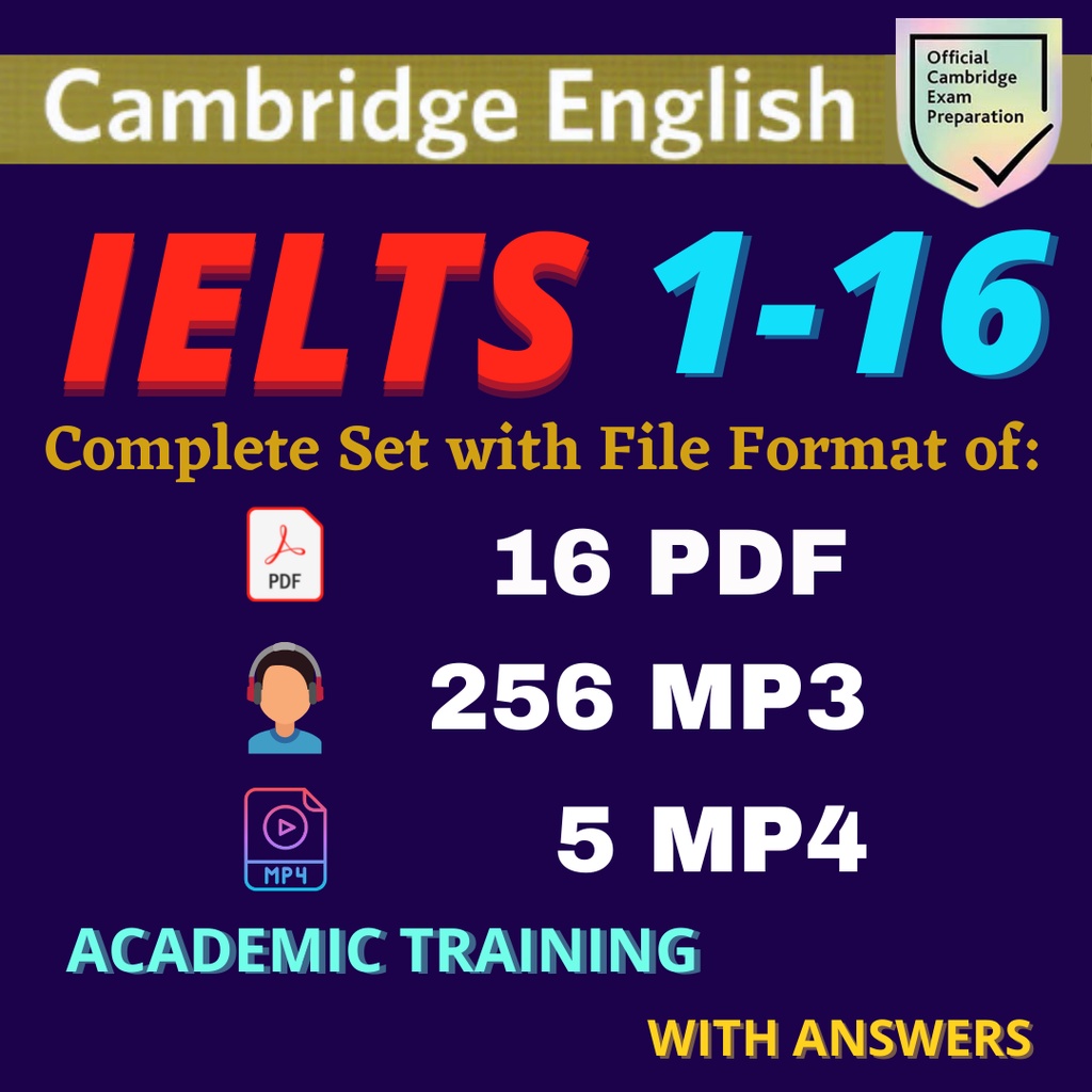 IELTS Academic & General Training Complete Set with ANSWERS (PDFs/MP3 ...