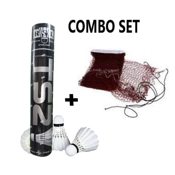 Badminton Net and shuttlecock combo set Net bulutangkis dan shuttle ...