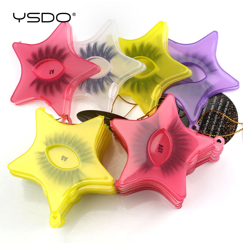 YSDO 1 Pair 3D Mink Eyelashes Natural Long False Eyelash Small Bundle ...