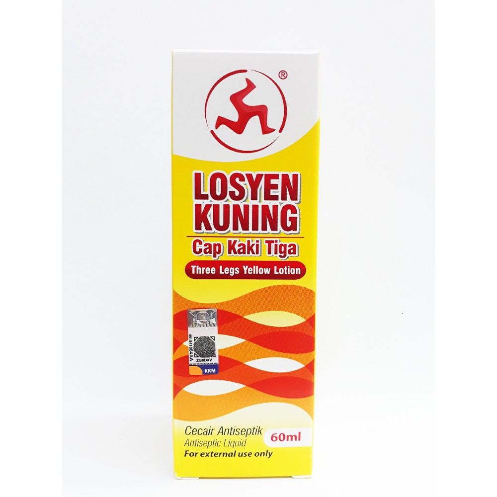 LOSYEN KUNING CAP KAKI TIGA CECAIR ANTISEPTIK ANTISEPTIC YELLOW LOTION ...