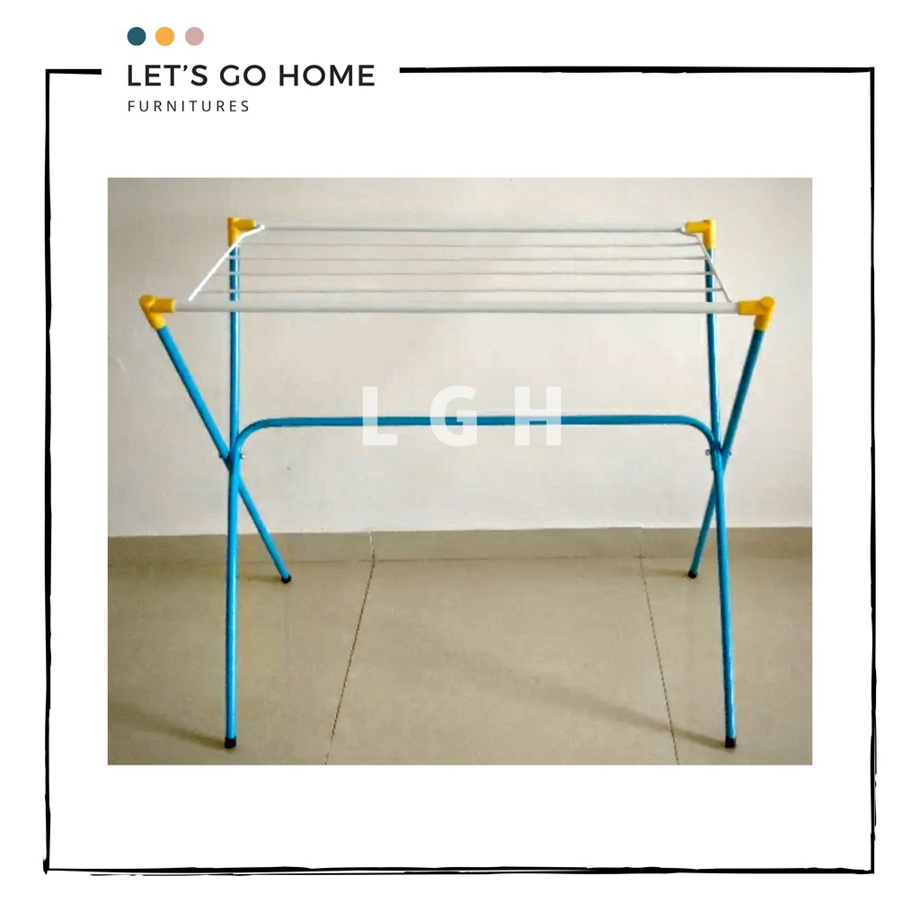 3V X Towel & Clothes Hanger Stand | Towel Hanger | Clothes Hanger | Rak ...