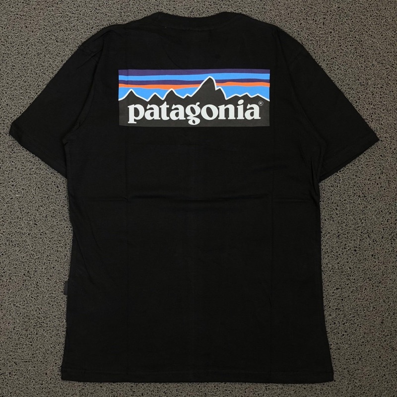 T SHIRT PATAGONIA LOGO HITAM PREMIUM AUTHENTIC | Shopee Malaysia
