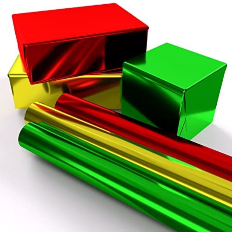 Metallic paper for plastic gift wrapping, parcel, handicraft gift ...