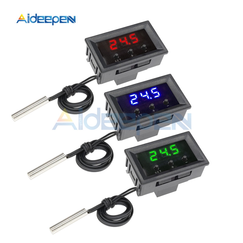 W1209 12V Thermostat Digital Temperature Meter Controller Sensor Switch ...