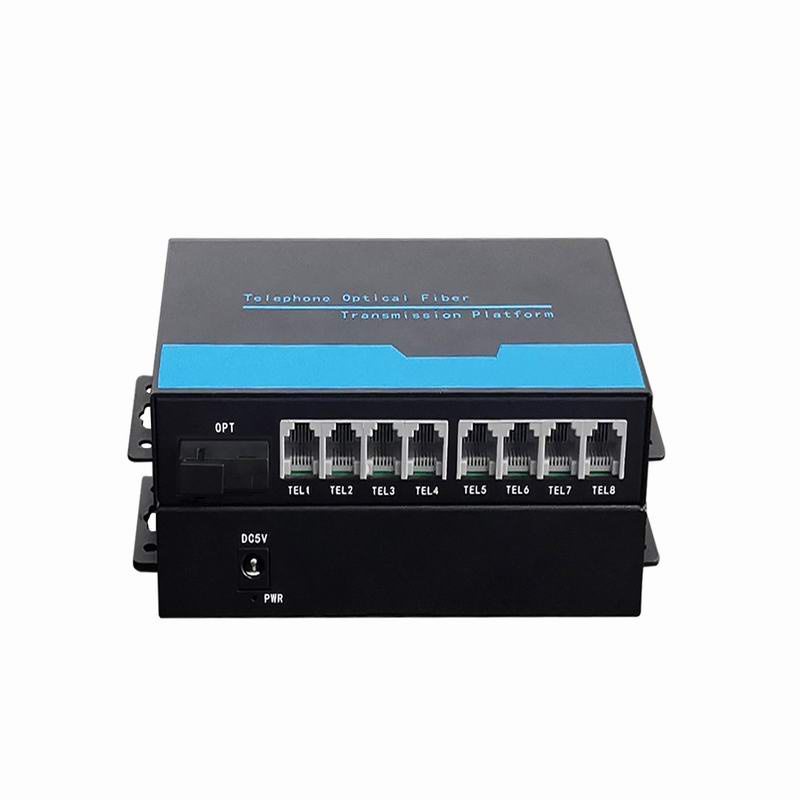 Telephone to Fiber Optic Converter PCM Voice Over 1pair ...