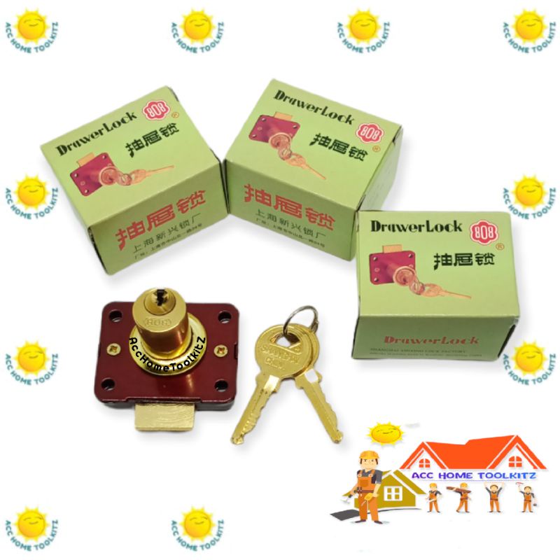 Original Shanghai 808 Small 16MM Cabinet Drawer Lock / Drawer Lock ...