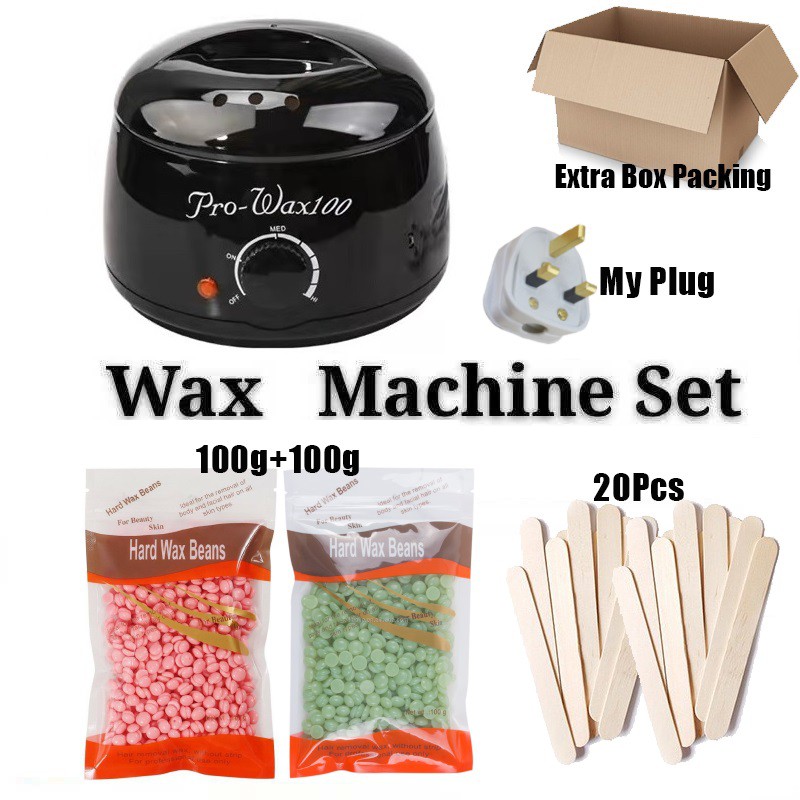 4in1 Depilatory Heater Wax Paraffin Warmer Spa Hair Removal Pot set ...
