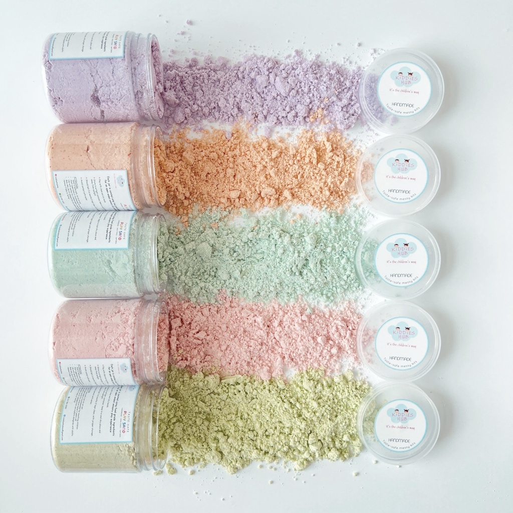 MESSY PLAY KIT - TASTE-SAFE SAND Mini Jar 250g (Assorted Colours ...